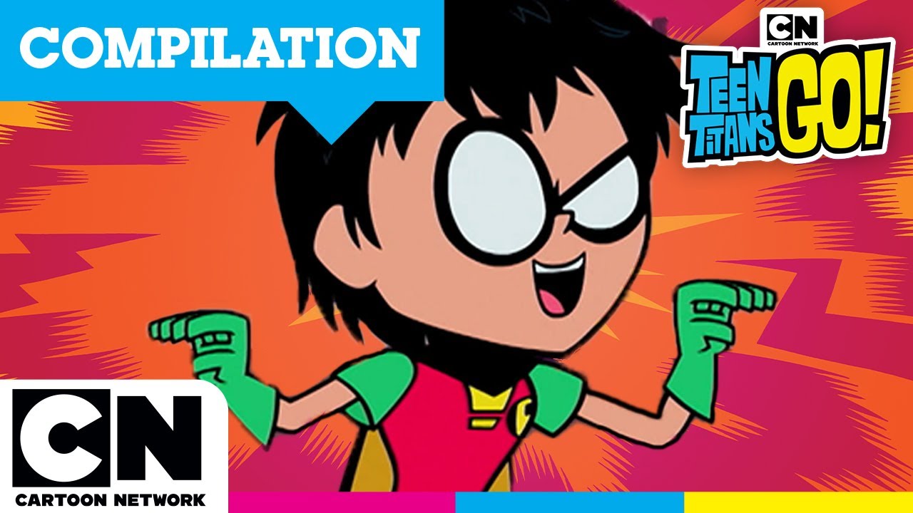 Top 10 Robin Funny Moments Teen Titans Go Cartoonnetworkuk Youtube