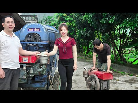 Full video: Female mechanic rescues tractor with flat tire.