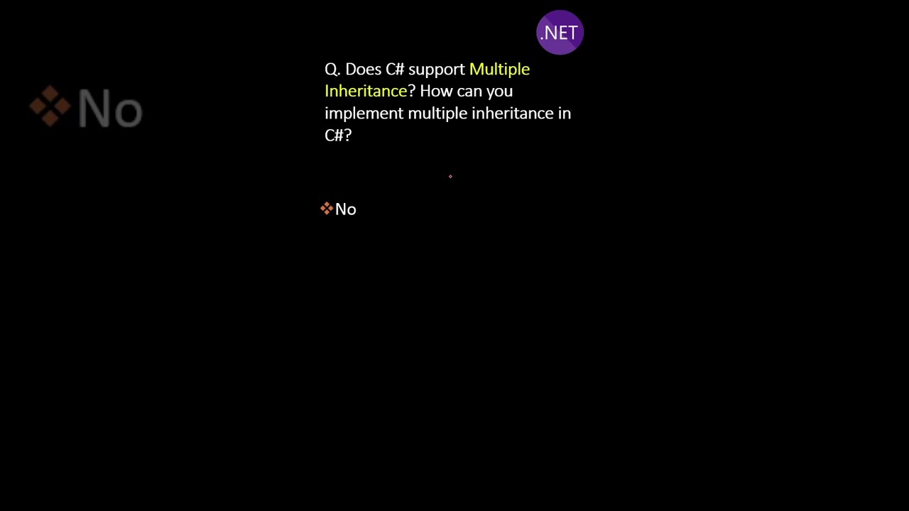 Does C Support Multiple Inheritance How Can You Implement Multiple Does C Support Multiple Inheritance How Can You Implement Multiple
