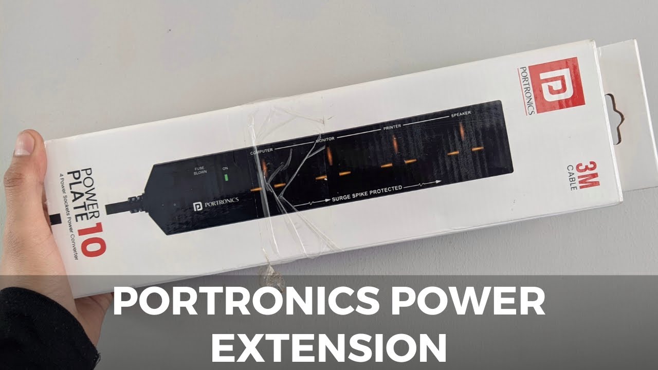 Portronics Extension Board Multi Plug for Office & Home Unboxing || OG ...