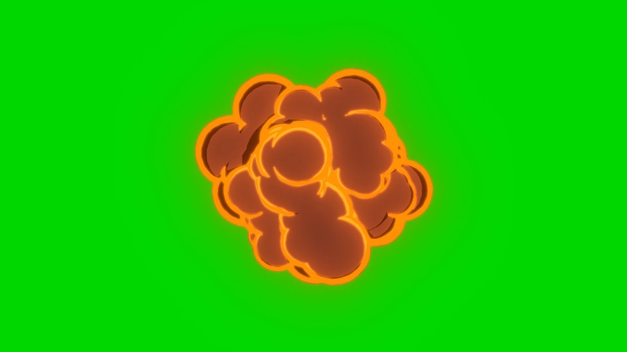 Anime Explosion Green Screen - YouTube