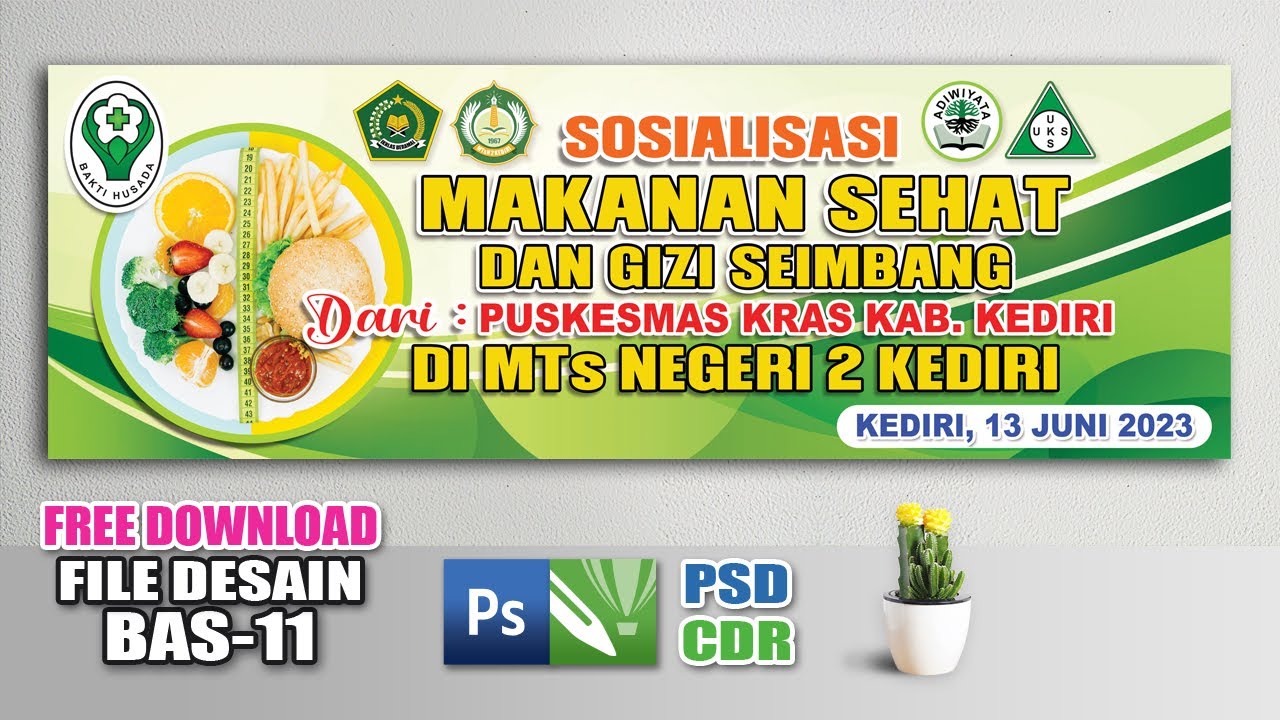 Banner Sosialisasi Makanan Sehat dan Gizi Seimbang, #banner Sosialisasi ...