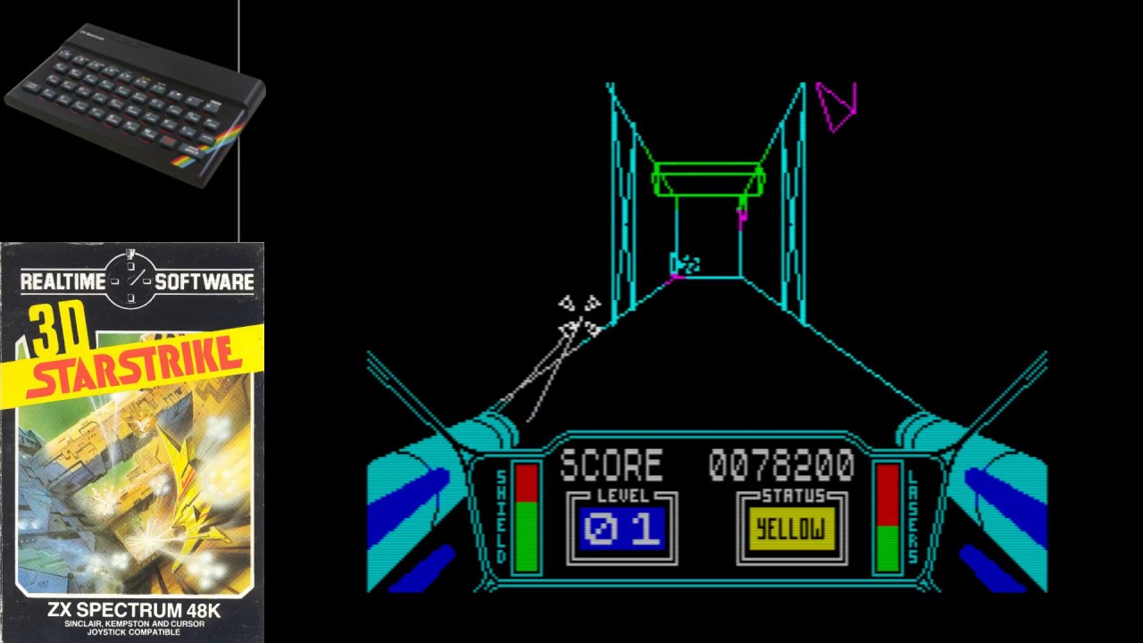 Un Poquito de 3D Starstrike para ZX Spectrum - YouTube