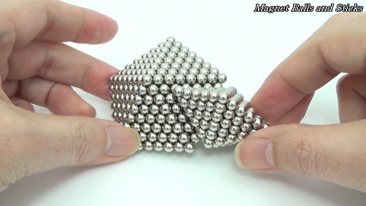 マグネットボールの五角形に食い込む五角形 (五角形) | Magnet Balls and Sticks - YouTube