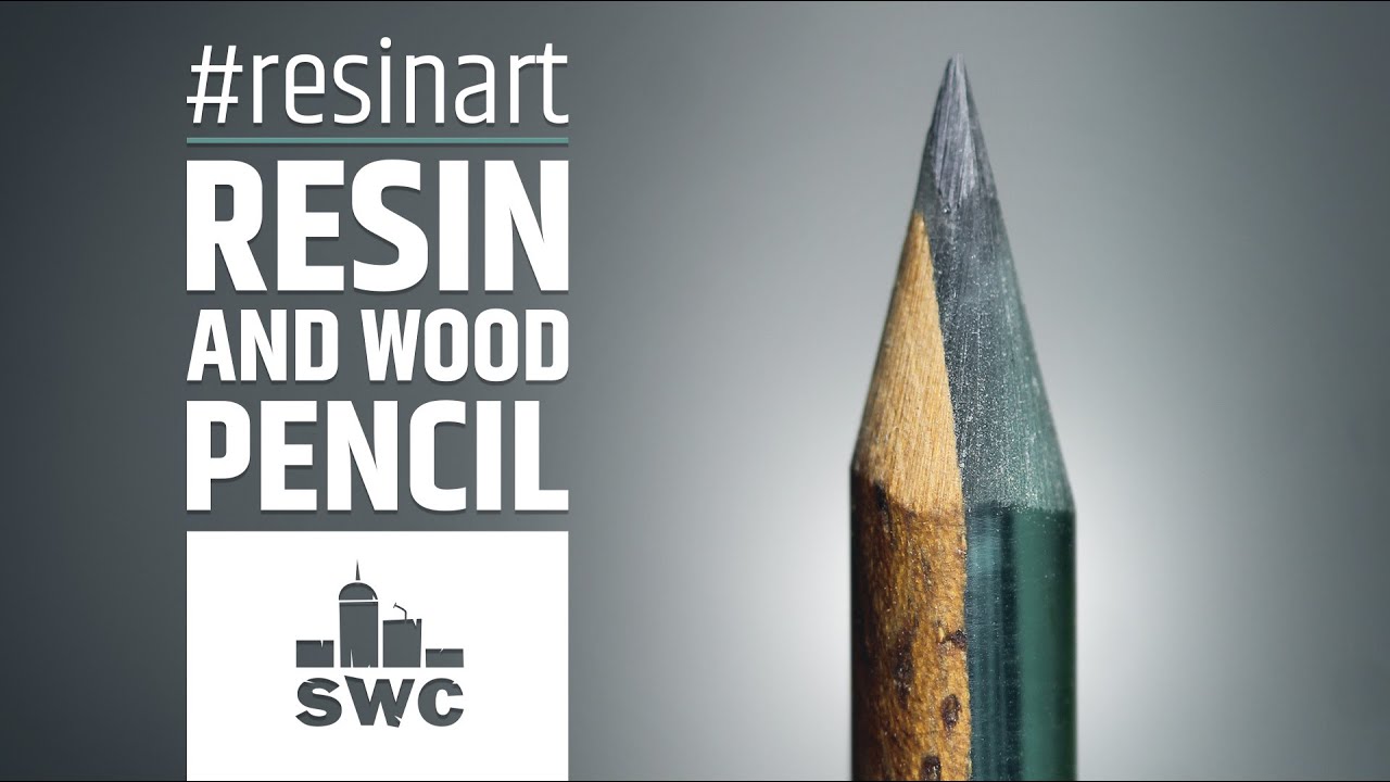 Making an extravagant wood and epoxy resin pencil - YouTube