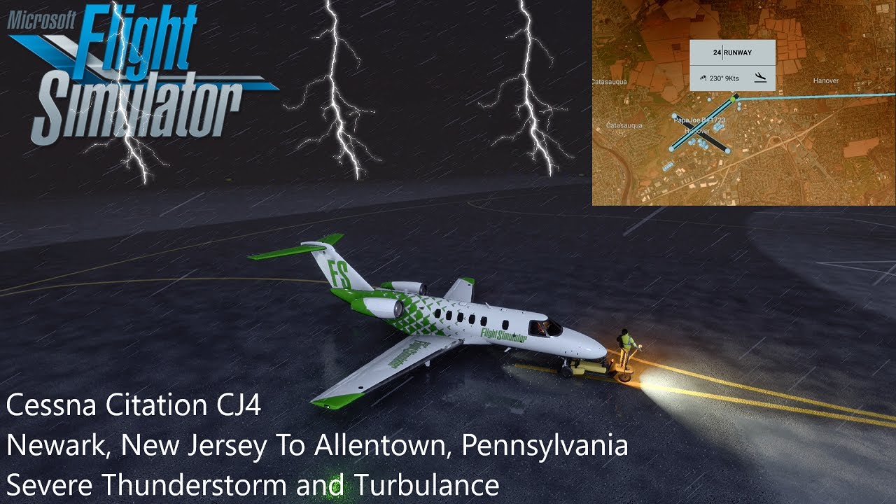 Microsoft Flight Simulator | Newark, NJ(EWR) To Allentown, PA(KABE ...