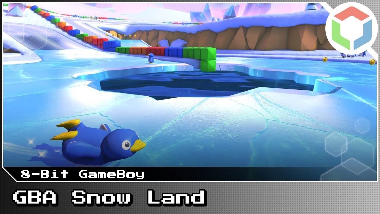GBA Snow Land [8-bit GameBoy] | Mario Kart 8 Deluxe - YouTube