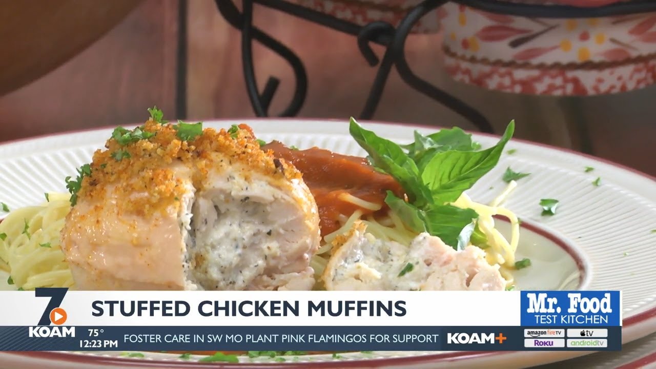 Mr. Food: Stuffed Chicken Muffins (5-18-2023) - YouTube