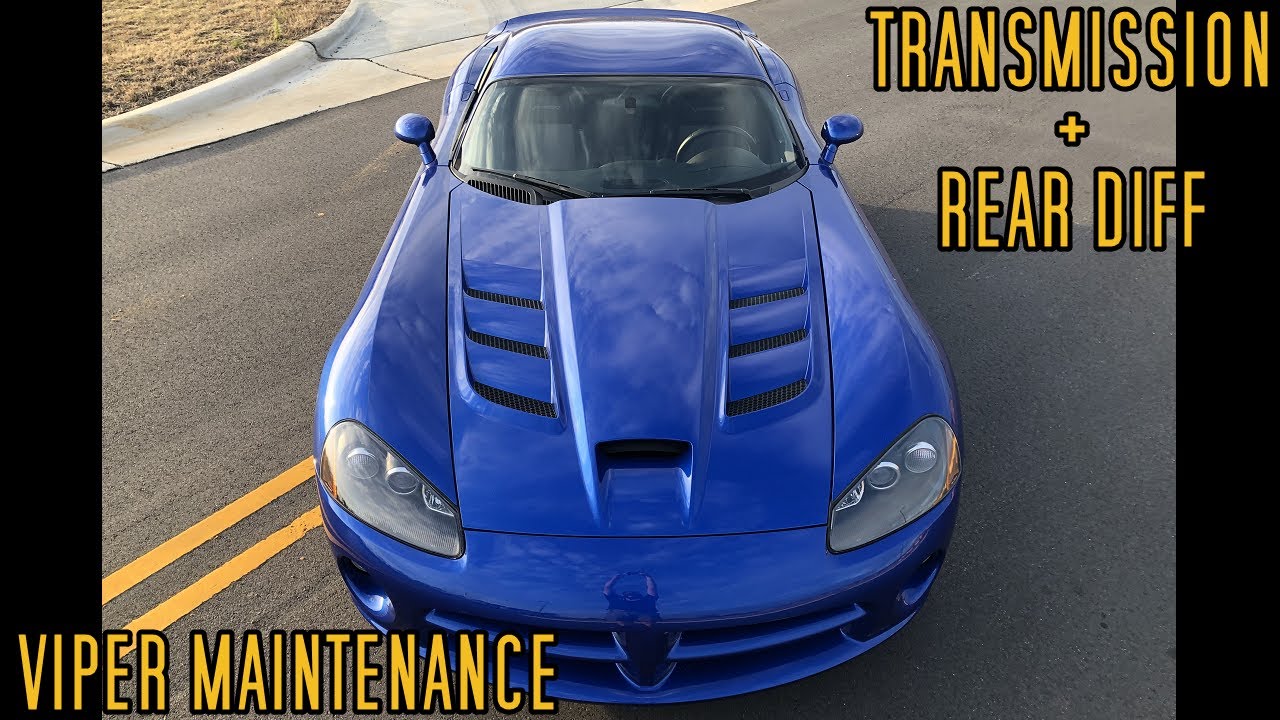 Transmission & Rear Diff Fluid Change | 2003-2010 Dodge Viper - YouTube