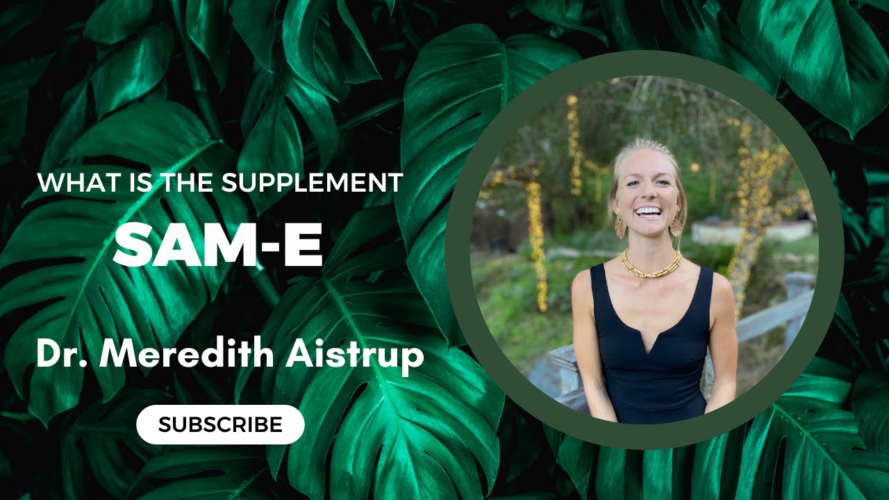 SAM-e for Depression - YouTube