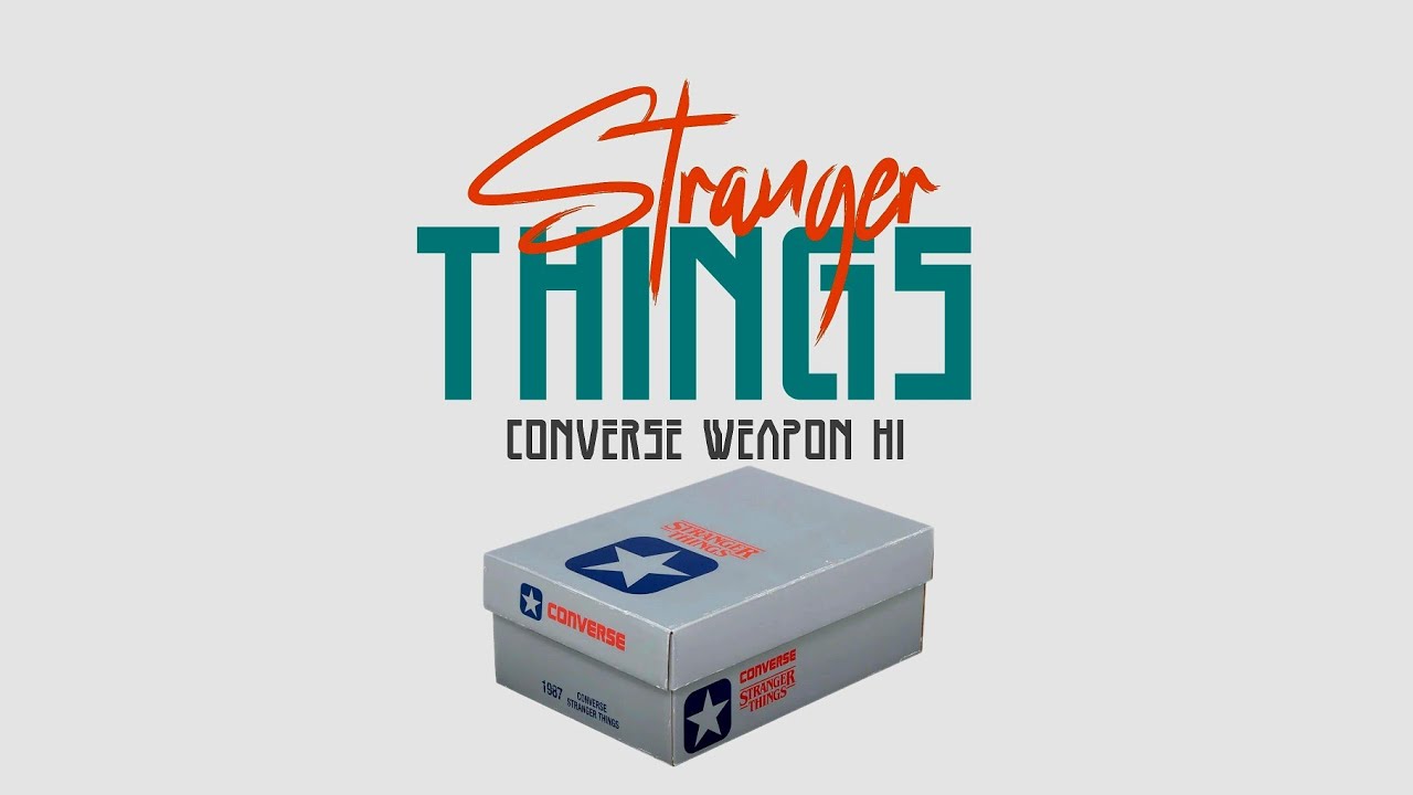 Stranger Things x Converse Weapon Hi 2025 – Official First Look ...