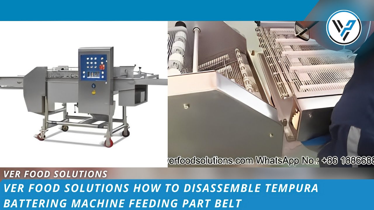 VER Food Solutions How To Disassemble Tempura Battering Machine Feeding ...