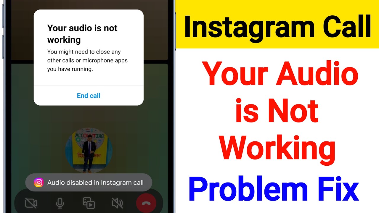 Your Audio is Not Working Instagram Problem | How to Fix Instagram Call ...