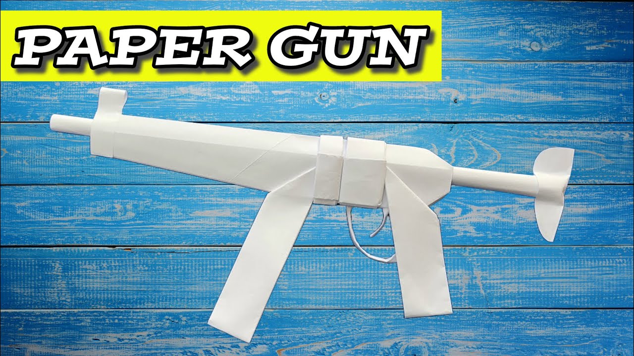 Amazing Gun MP5 | How to Make a Paper Gun | WATCH AT 0.25 SPEED Paper ...