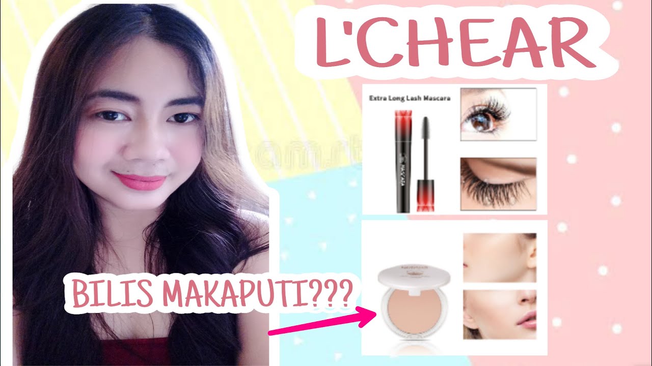 I'VE TRIED L'CHEAR PEARL WHITENING PRESSED POWDER AND MASCARA - YouTube