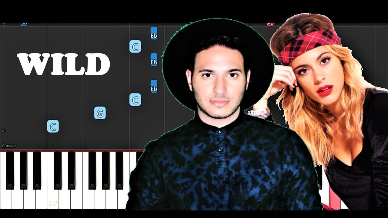 Jonas Blue - Wild ft. Chelcee Grimes, Tini, Jhay Cortez (Piano Tutorial ...