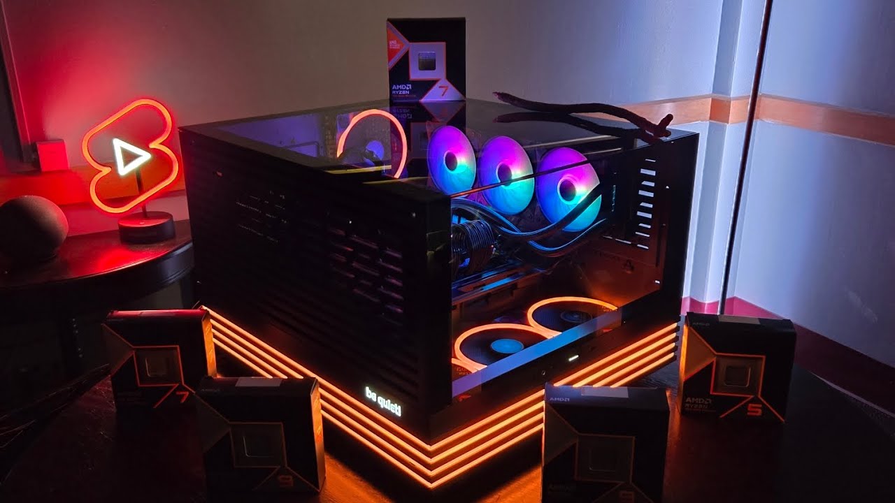 My Ryzen 7 9800X3D "be quiet!" PC Build - YouTube