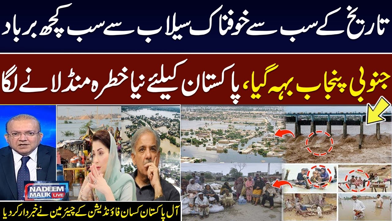 Floods in Pakistan:Chairman All Pakistan Kissan Foundation Syed Mehmood ...