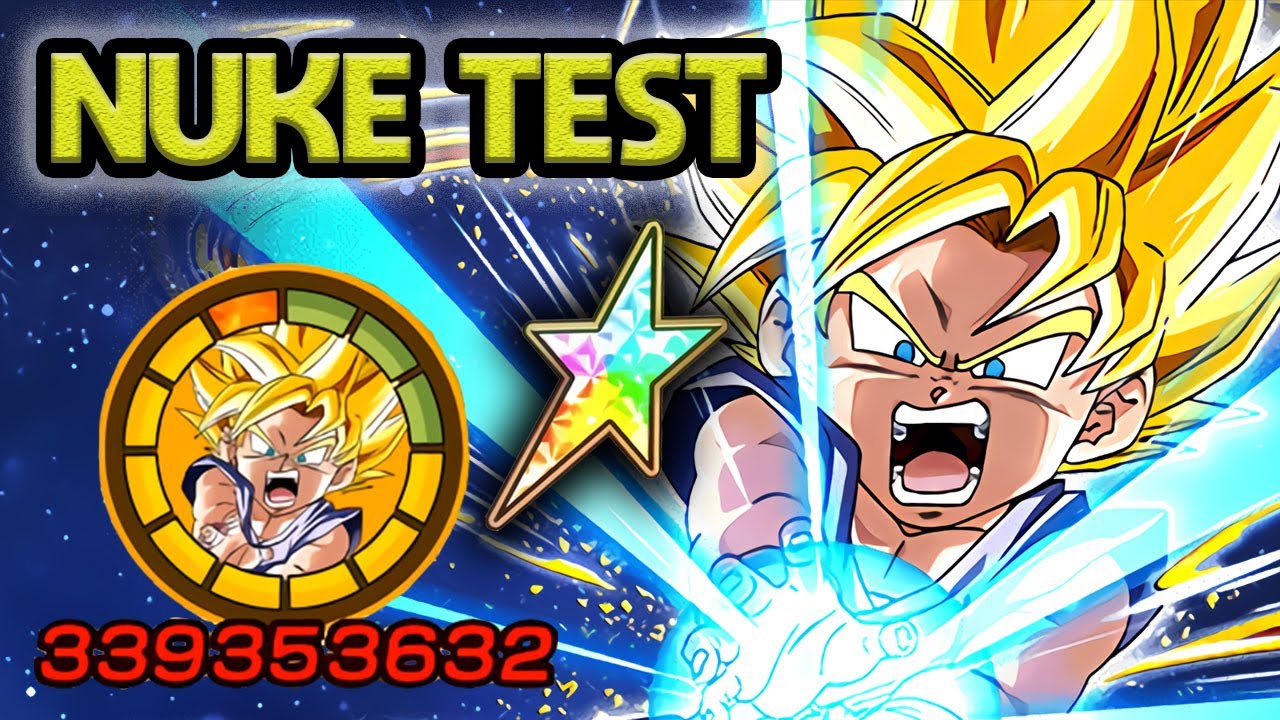 100% PHY SSJ GT GOKU MAX DAMAGE NUKE TEST! Dragon Ball Z Dokkan Battle ...