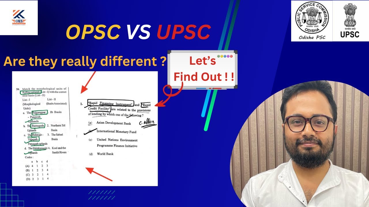 OPSC vs UPSC Syllabus Comparison : Overlap and Differences !! By ...