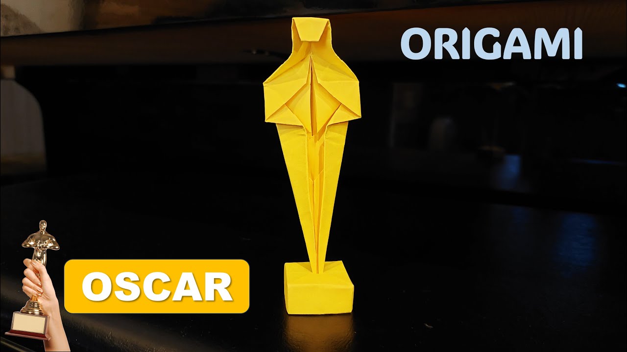 Easy ORIGAMI OSCAR AWARD 📽️Paper Craft🏆 - YouTube