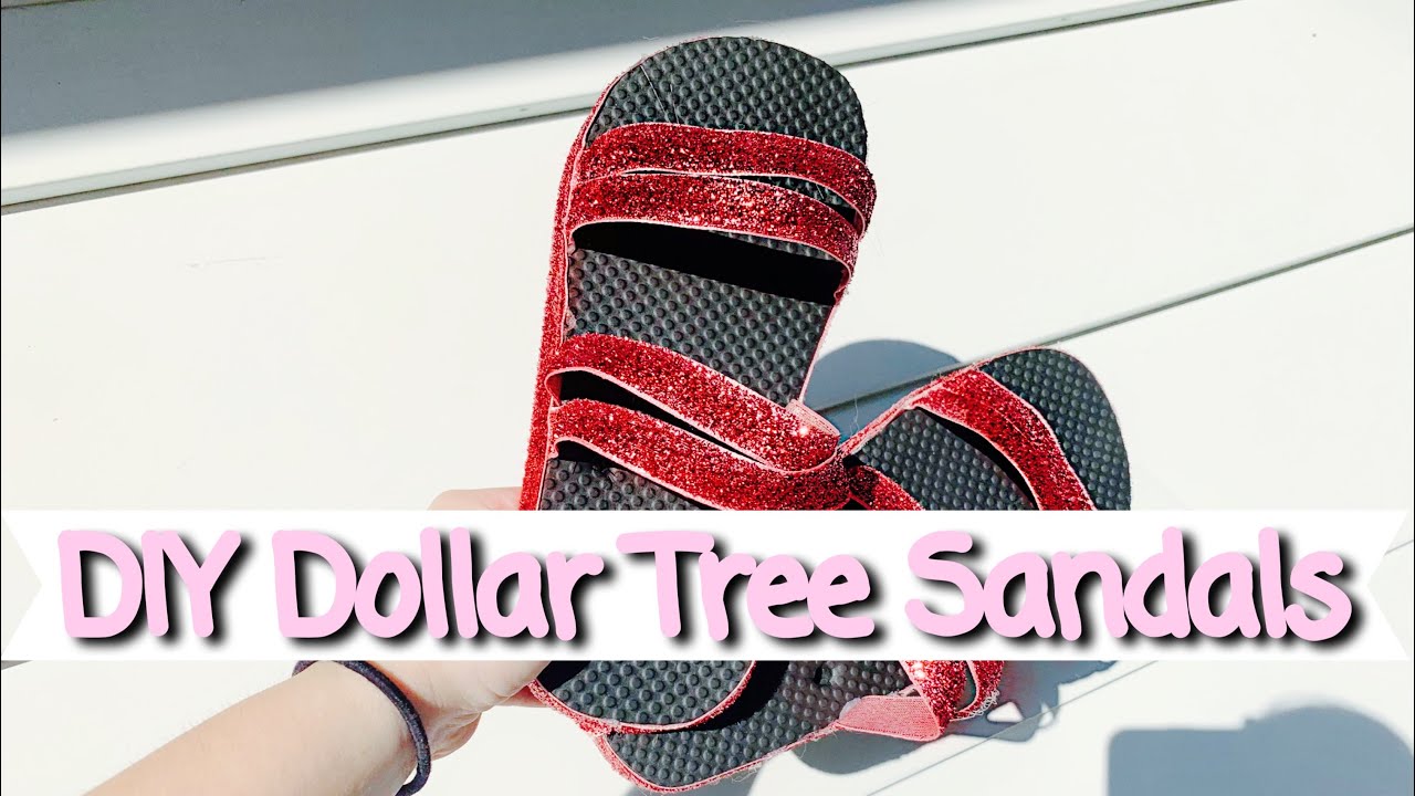 DIY Dollar Tree Sandals 💰 - YouTube