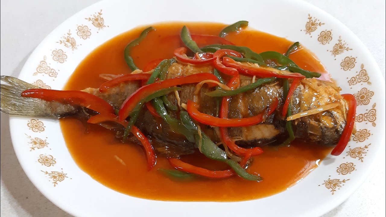 SWEET AND SOUR YELLOW CRACKER FRIED FISH - YouTube