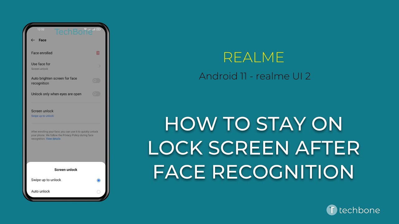 How to Stay on Lock Screen after Face Recognition - realme [Android 11 ...
