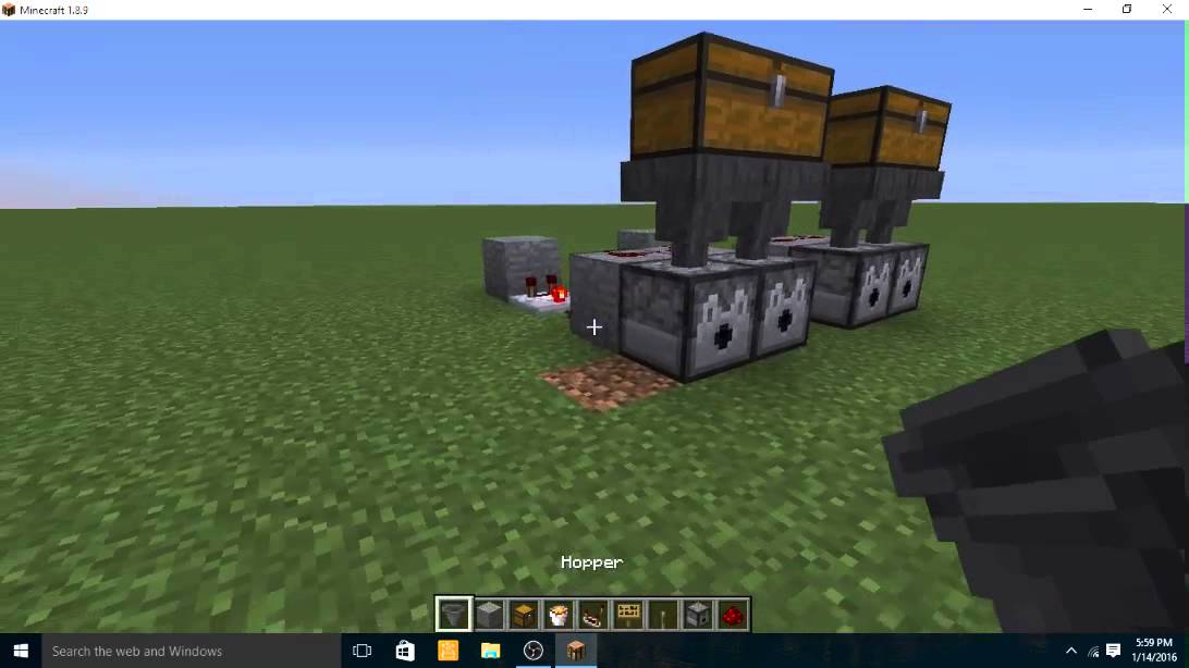 Minecraft Tutorial - How to make a Self-Reloading Arrow Machine Gun ...