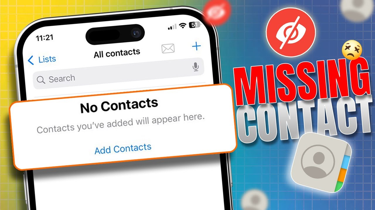 How to Recover Missing Contacts on iPhone | Retrieve Lost Contacts on ...
