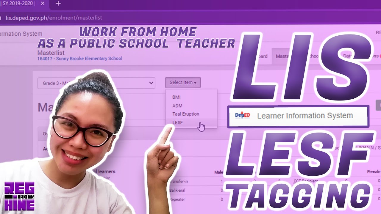 LIS LESF TAGGING (DEPED) - WORK FROM HOME AS A PUBLIC SCHOOL TEACHER - YouTube