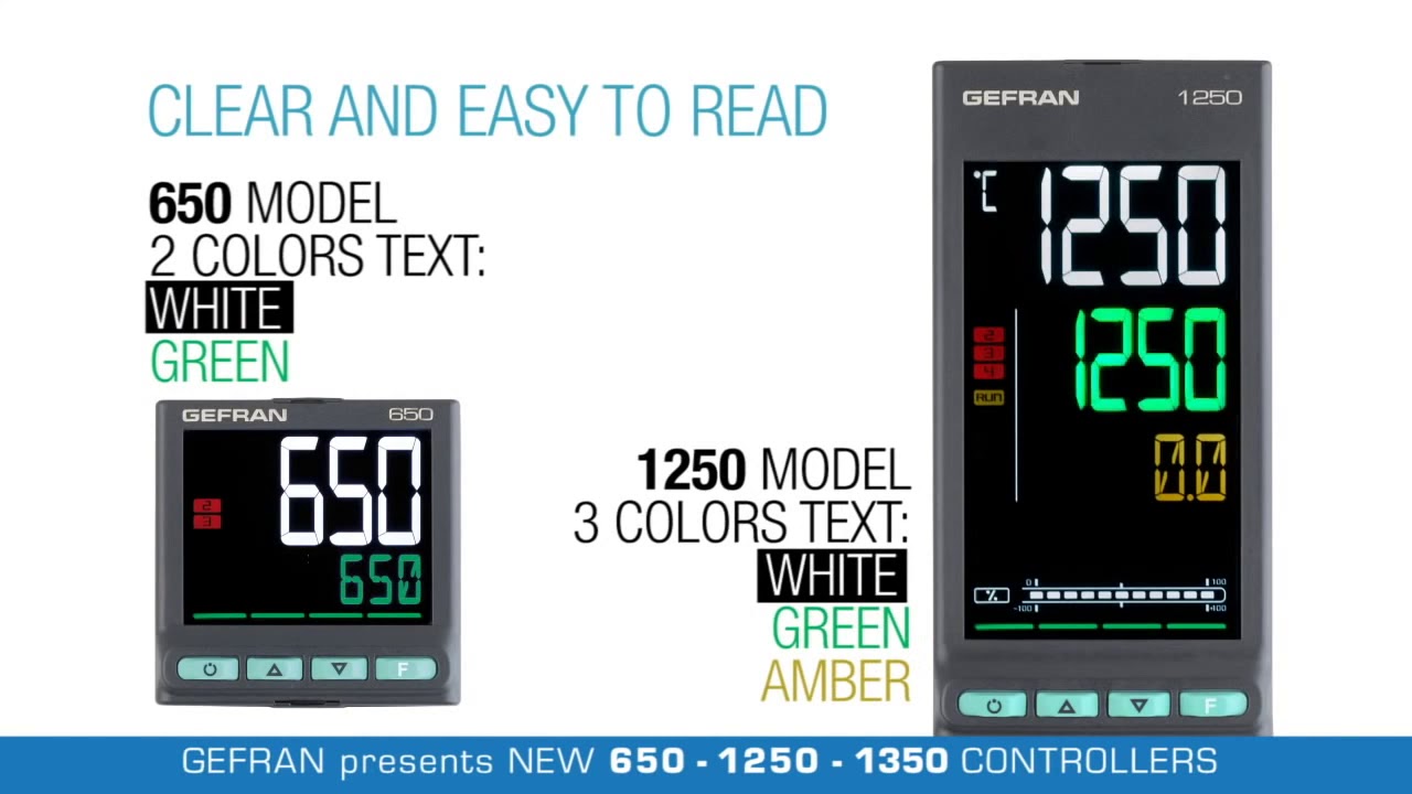 Gefran 650, 1250 and 1350 Controllers - YouTube