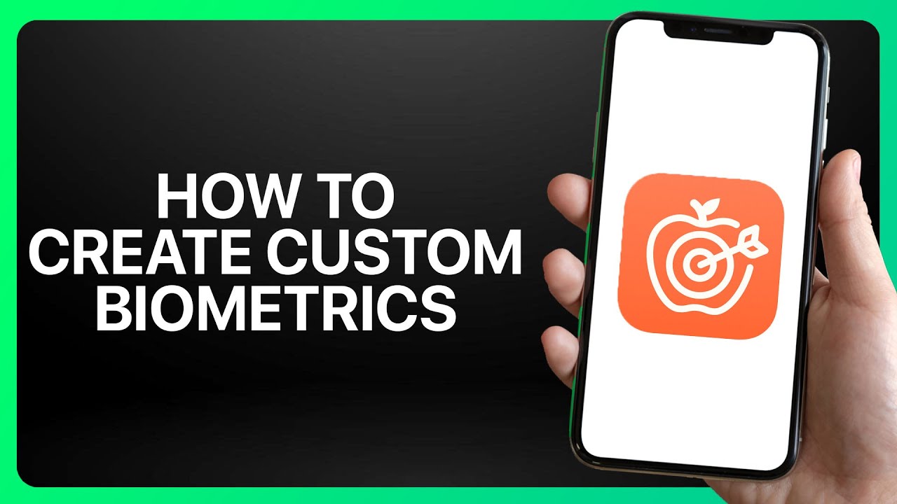 How To Create Custom Biometrics in Cronometer Tutorial - YouTube