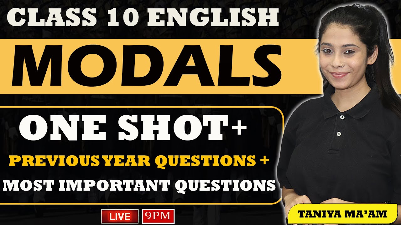 Modals in English Grammar | Modals | Class 10 English Grammar 2023-24 | Modals One Shot - YouTube