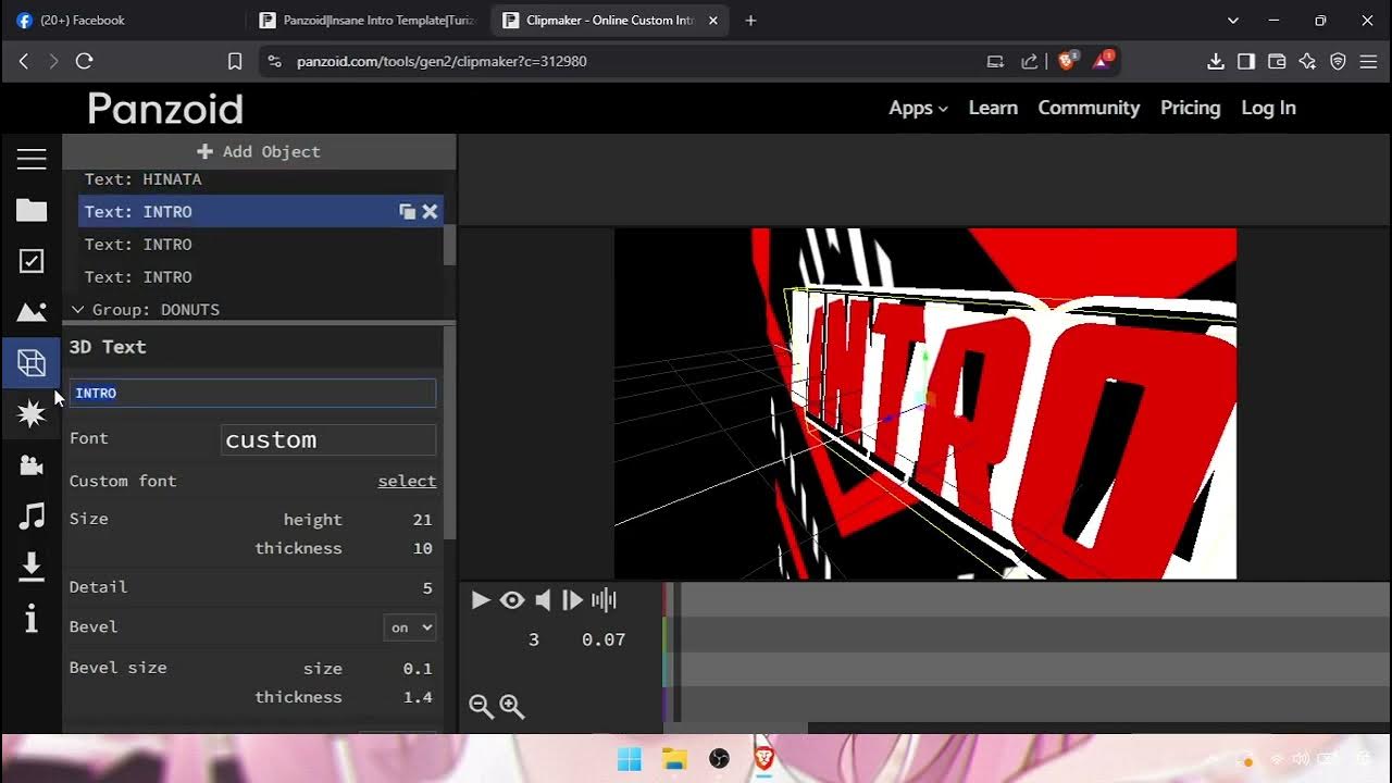 How to create intro in panzoid 2025 - YouTube