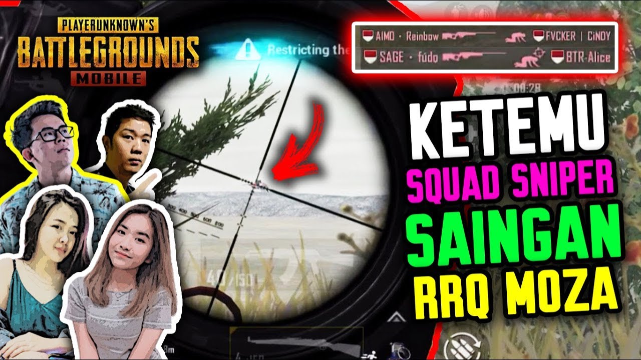 HOROR !!! RRQ MOZA VS SQUAD SNIPER SAINGAN NYA ?!! - PUBG MOBILE INDONESIA - YouTube