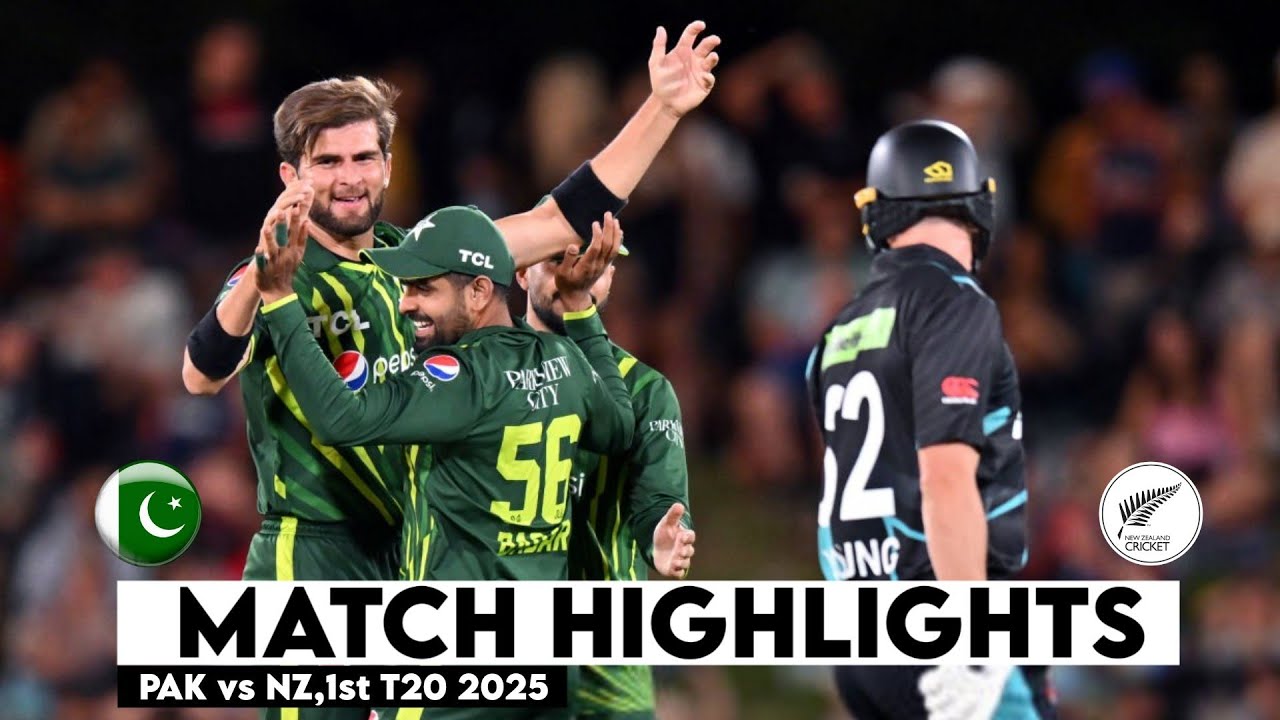 Pakistan vs New Zealand 1st T20 2025 Full Match Highlights | PAK vs NZ ...