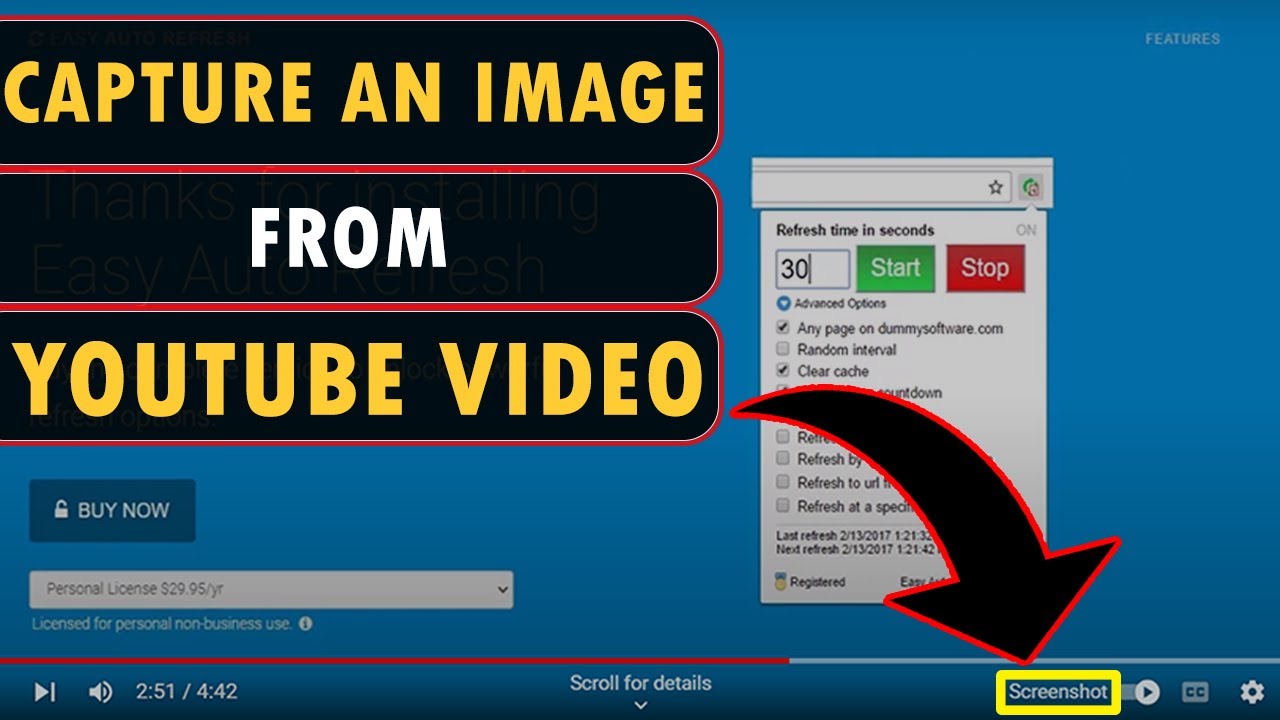 How To Capture An Image From YouTube Video | YouTube Screenshot ...