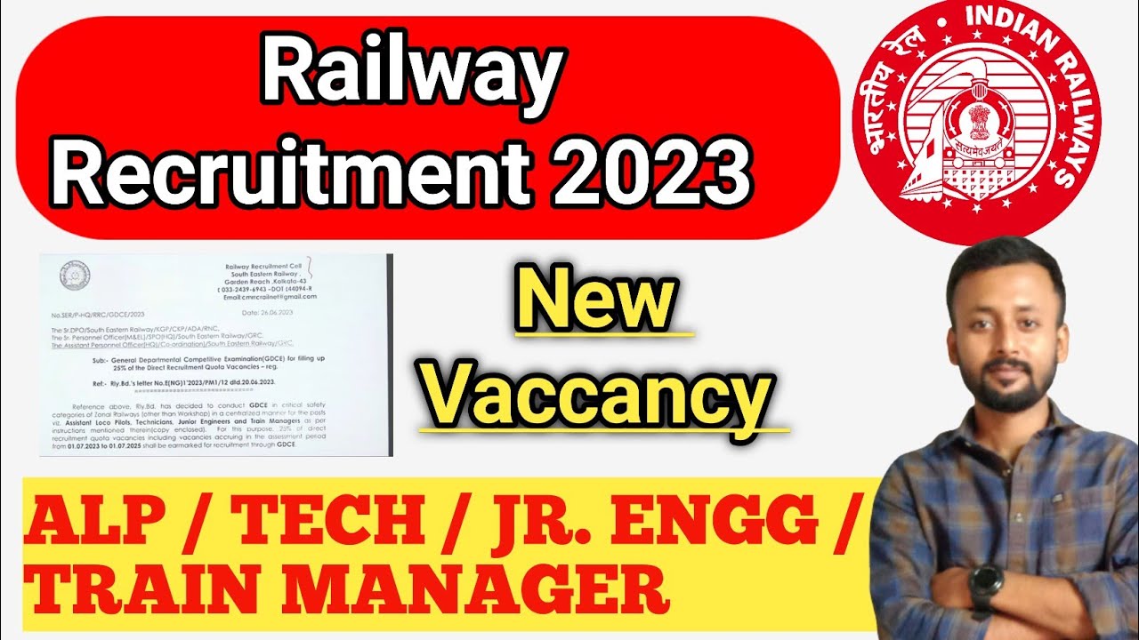 🤩 Railway recruitment 2023 | Alp | Tech | jr.engg | Train manager ...