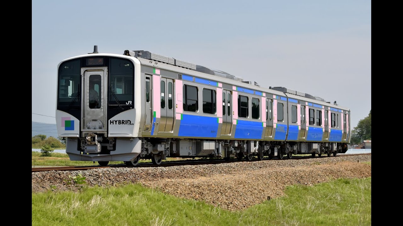 HB-E210石巻線入線 - YouTube