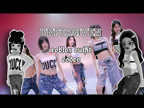 LE SSERAFIM (르세라핌) 'UNFORGIVEN | ROBLOX OUTFIT CODES | KIM ELLE - YouTube