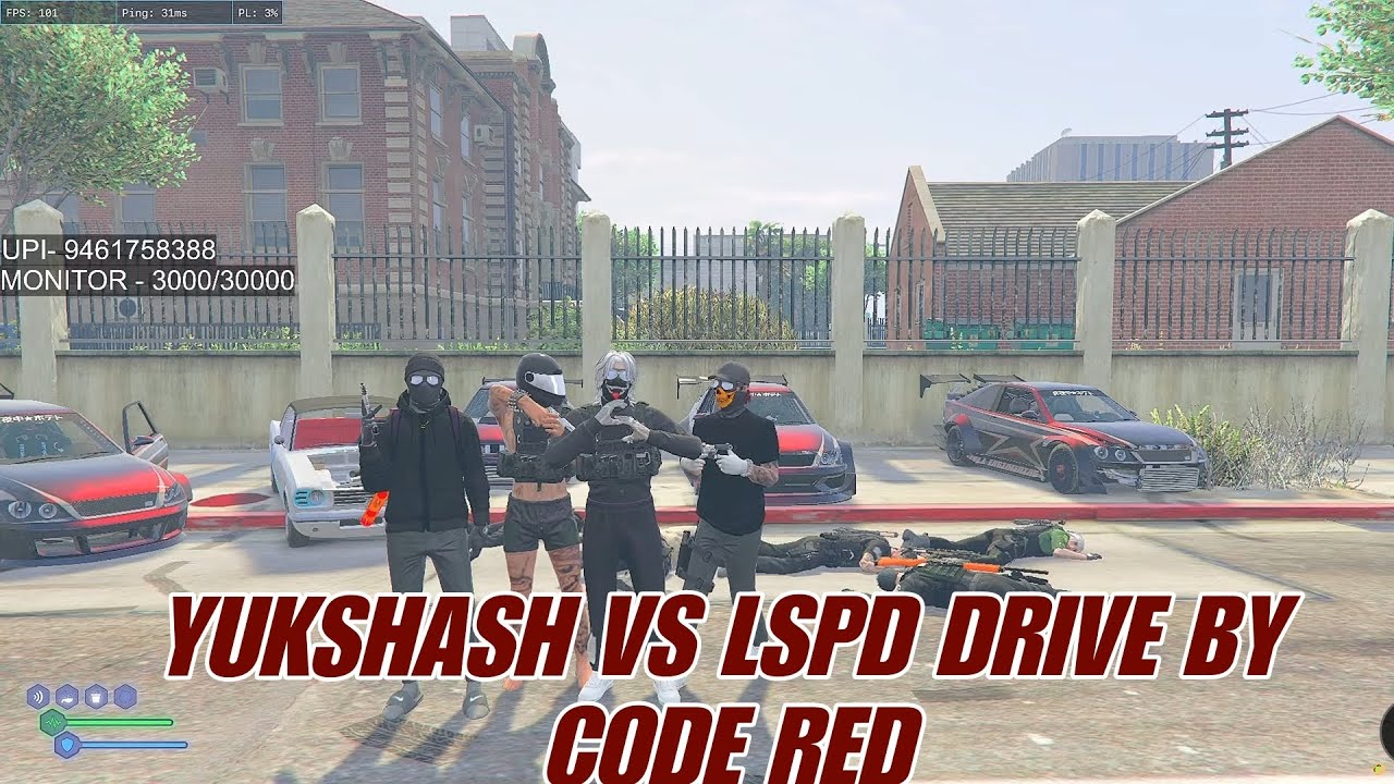Yukshash vs lspd / codered for vin scratch /drive by code red /soulcity ...