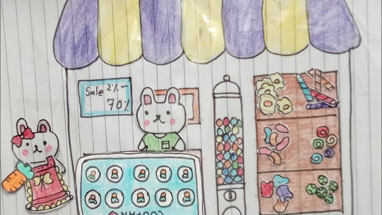 Diy candy paper shop candy shop diy candy shop with paper paper play ...