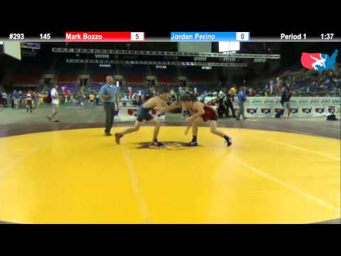 Fargo 2012 145 Round 1: Mark Bozzo (Michigan) vs. Jordan Perino ...