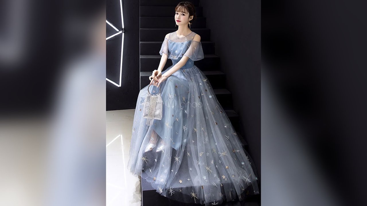 Beautiful flair net dress ideas for beautiful divas - YouTube