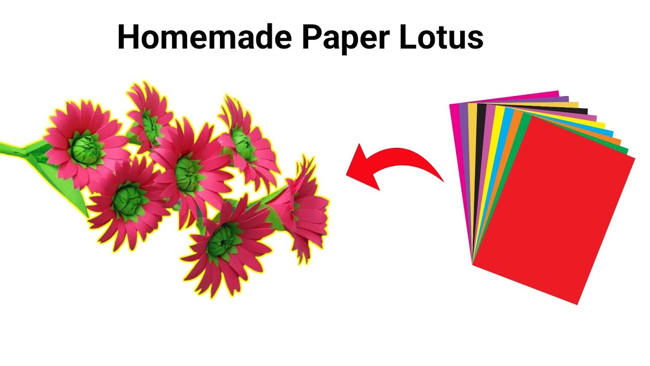 How to Make Paper Lotus | Origami Paper Craft - YouTube