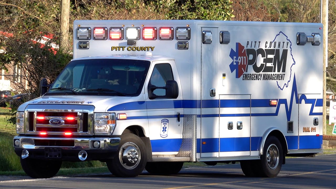 Pitt County Emergency Management EMS 124 Responding - YouTube
