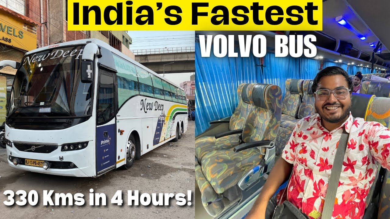 JAIPUR to BIKANER VOLVO Bus | LUXURY and FASTEST Service! | New Deep ...