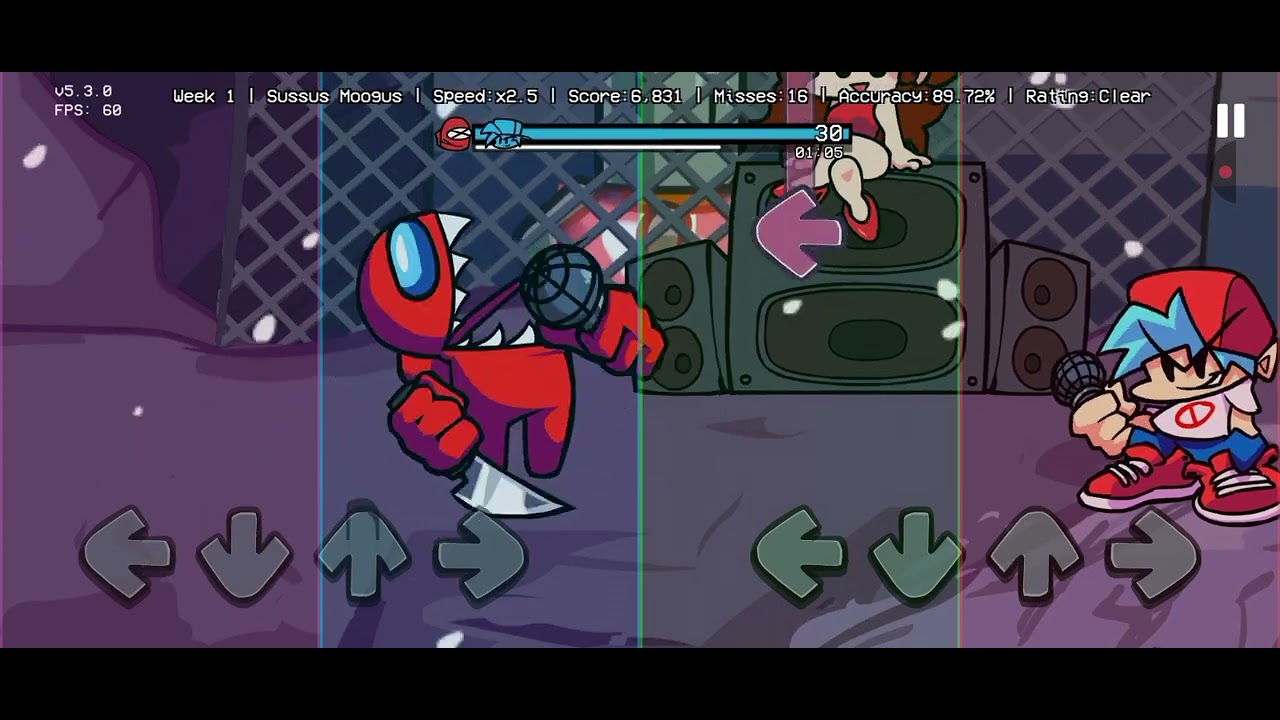 fnf v.s imposter mod episode 1/fnf among us. - YouTube