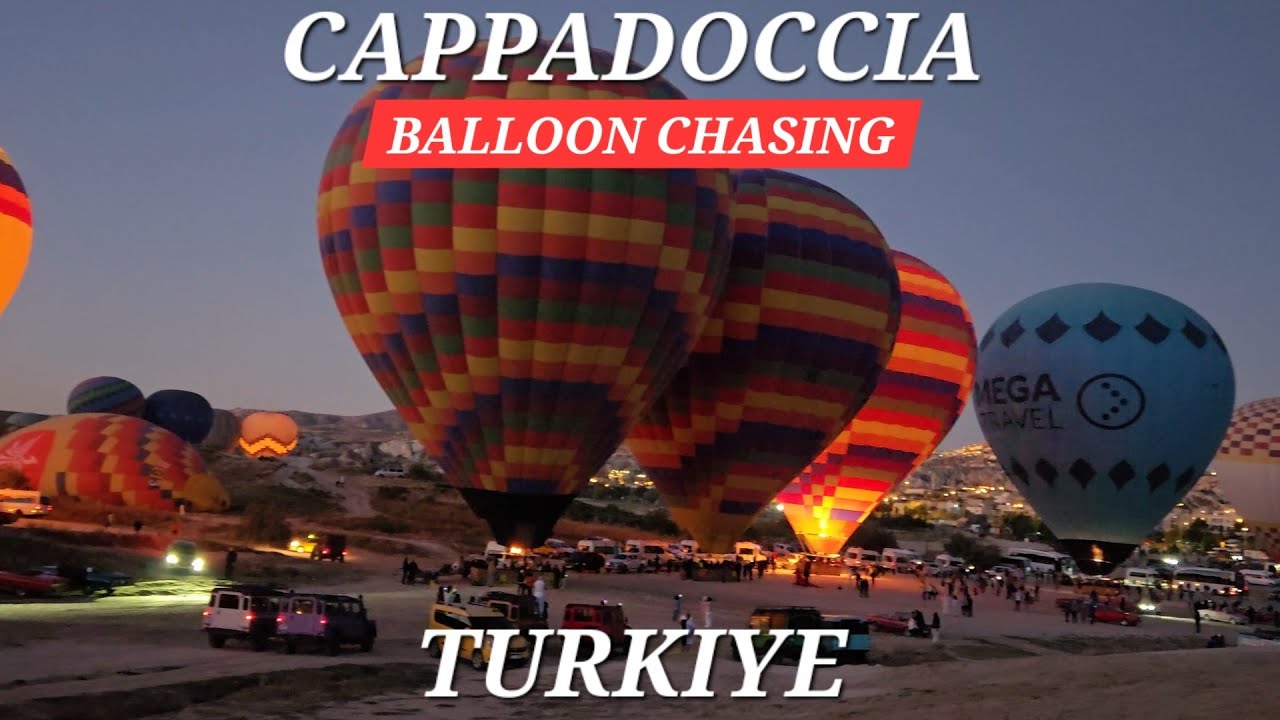 Balloon chasing experience in Cappadocia. - YouTube